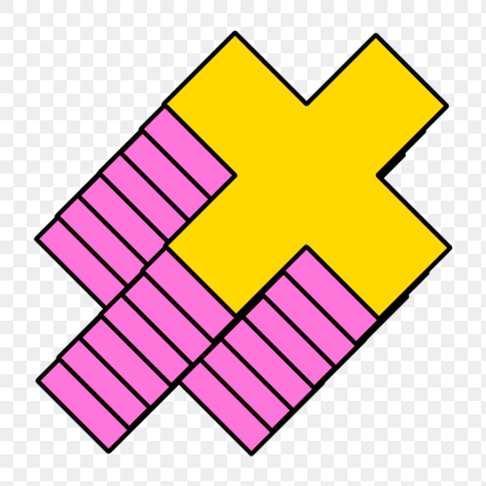 Retro multiplication sign transparent layered | Free PNG Sticker - rawpixel