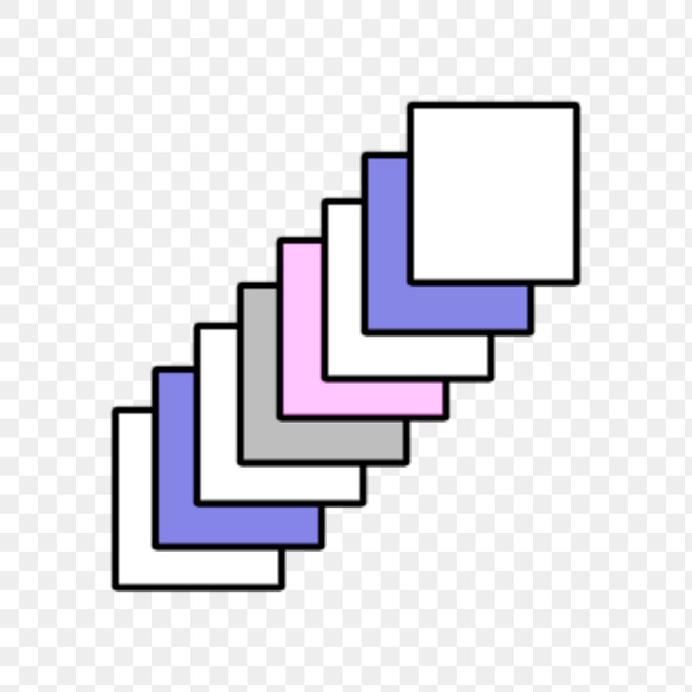 Layered full stop png pastel | Free PNG Sticker - rawpixel