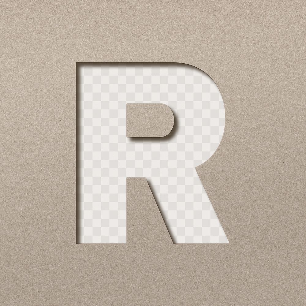 Capital Letter R PNG 3d Paper Cut Font Typography Images | Free Photos ...