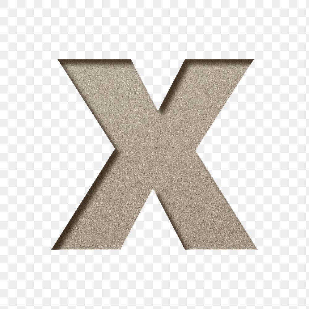 Letter cutout x lowercase png | Free PNG Sticker - rawpixel