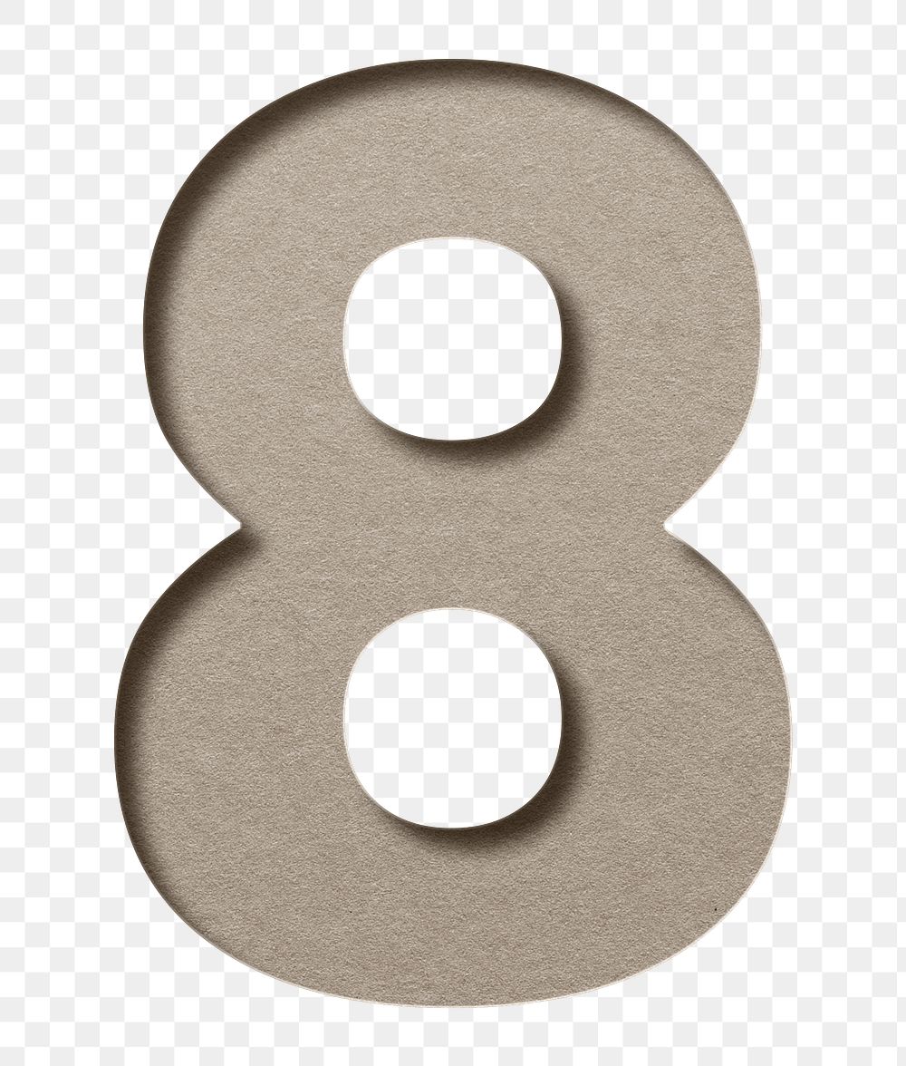 PNG Clipart Number Eight Paper Cut Lettering Images | Free Photos, PNG ...
