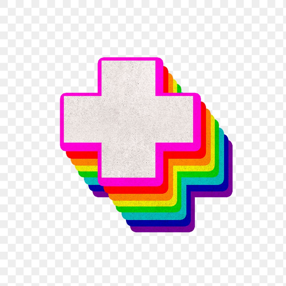 Png addition sign colorful 3d | Free PNG Sticker - rawpixel