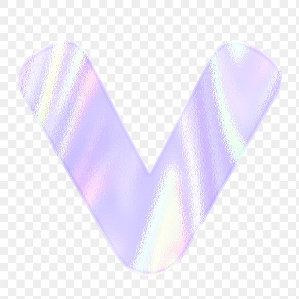Alphabet v png sticker shiny | Free PNG Sticker - rawpixel