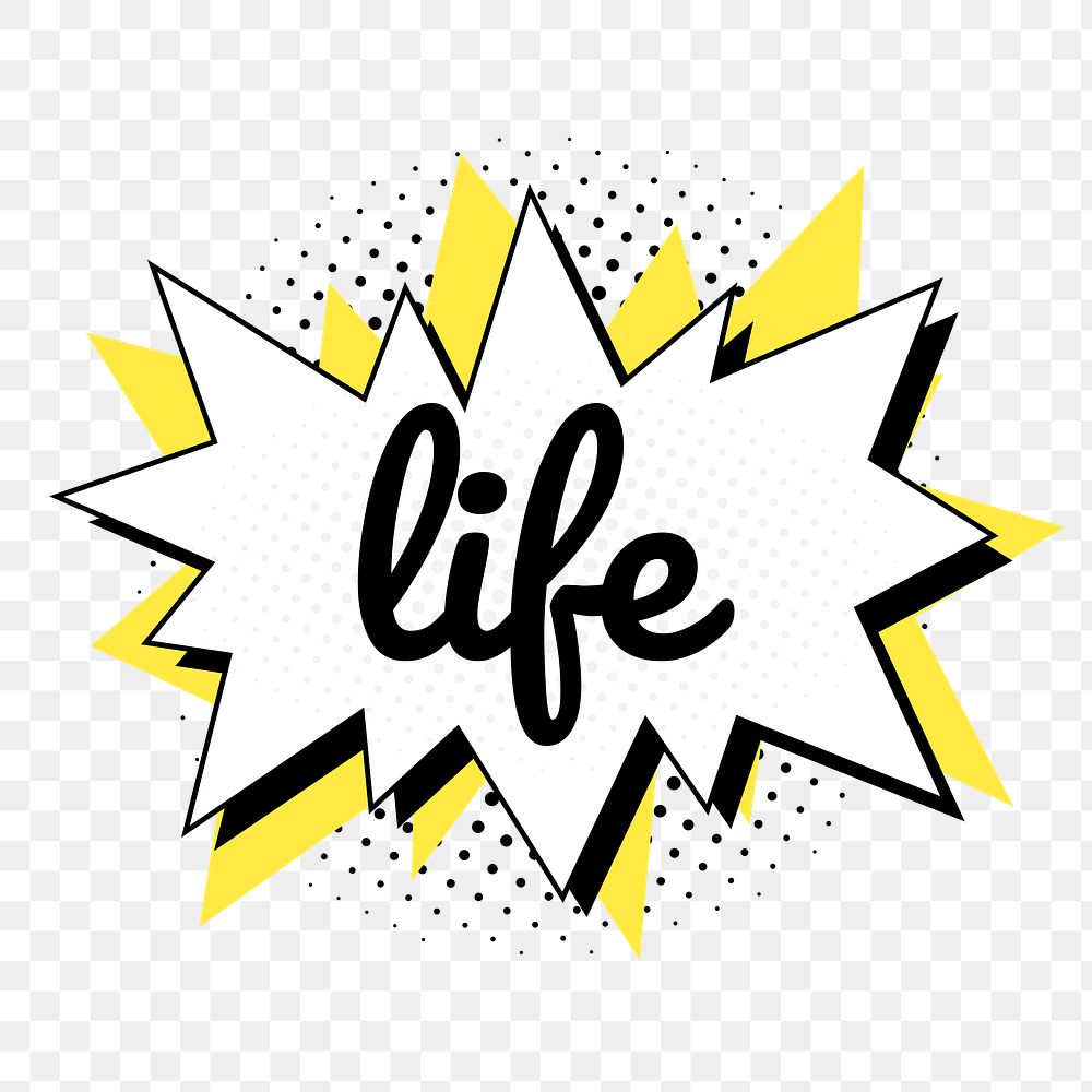 Png life word speech bubble | Free PNG Sticker - rawpixel