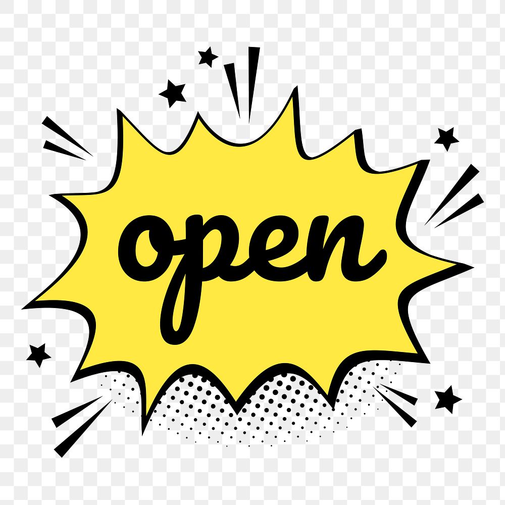 Png open text cartoon speech | Free PNG Sticker - rawpixel