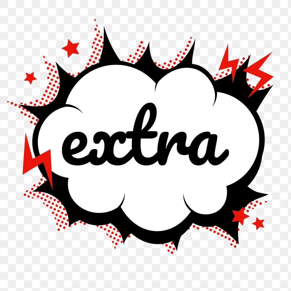 Png extra text cartoon speech | Free PNG Sticker - rawpixel