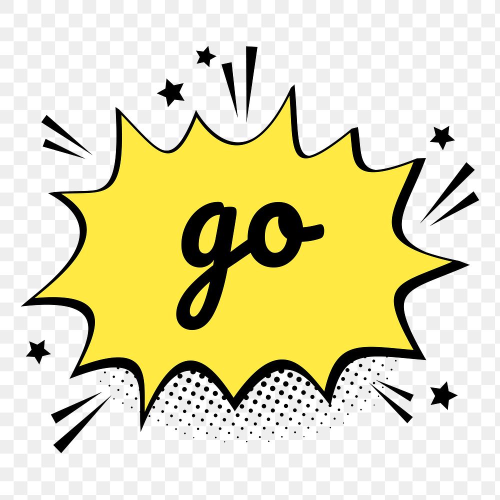 Png go word speech bubble | Free PNG Sticker - rawpixel