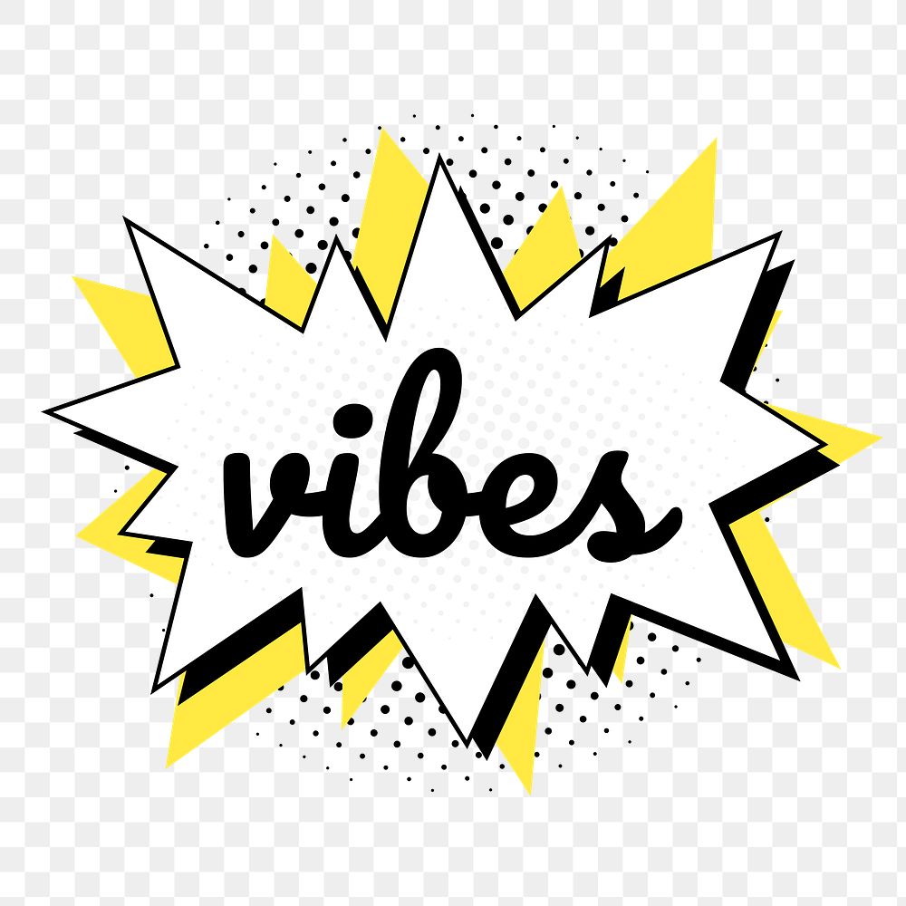Png vibes word speech bubble | Free PNG Sticker - rawpixel