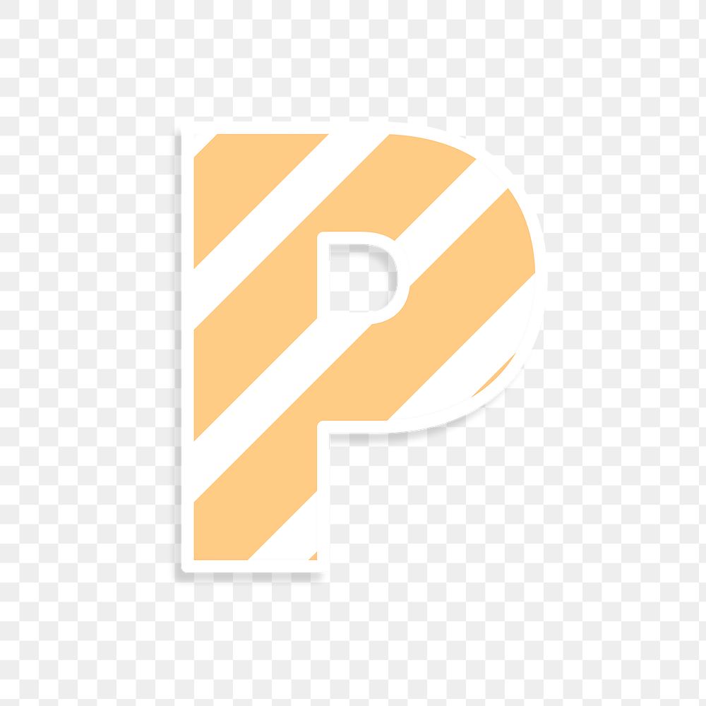 Png letter p striped font | Free PNG Sticker - rawpixel