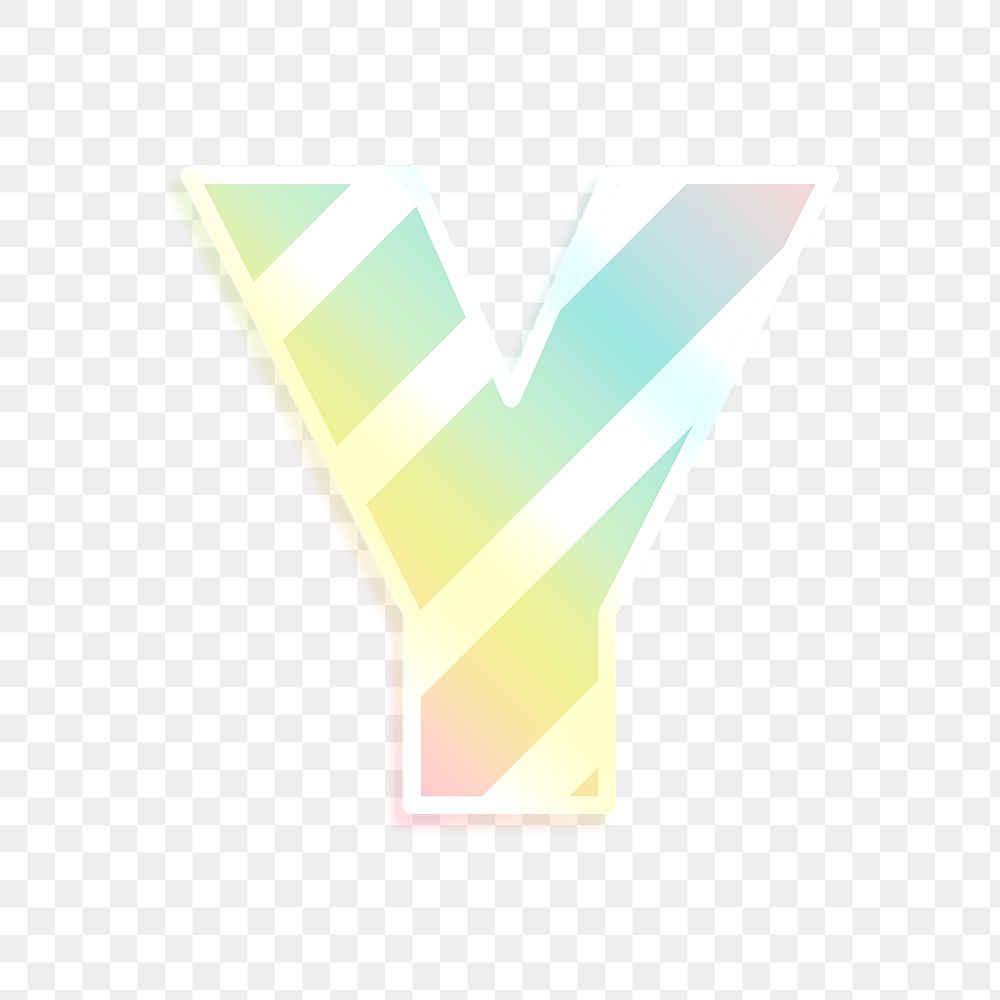 Png letter y rainbow gradient | Free PNG Sticker - rawpixel