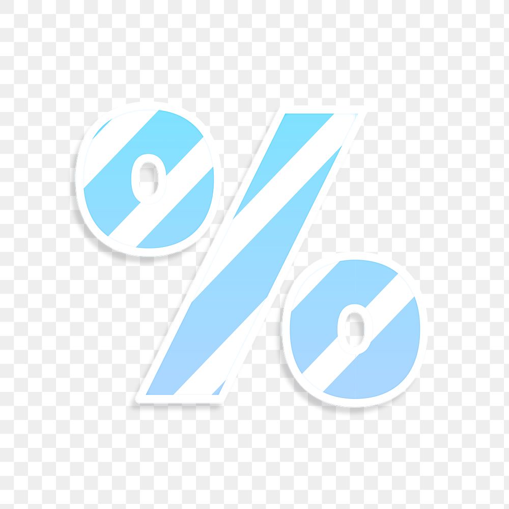 Percentage sign font png typography | Free PNG Sticker - rawpixel