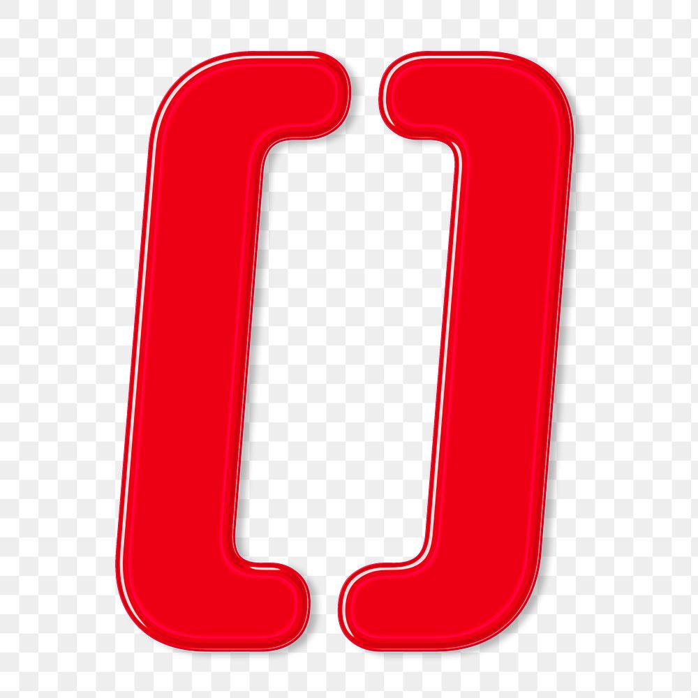 Jelly bold embossed brackets sign | Free PNG Sticker - rawpixel