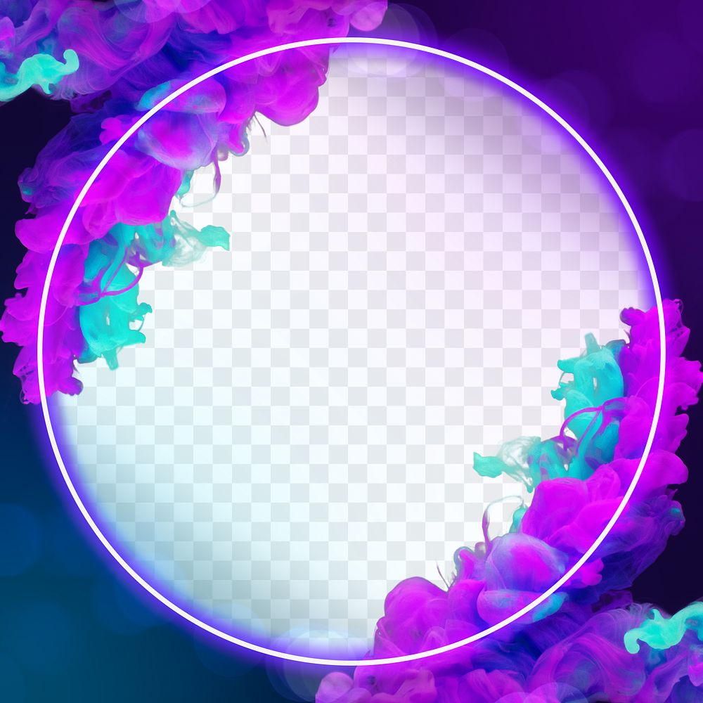 Purple glowing frame png smoke | Free PNG - rawpixel