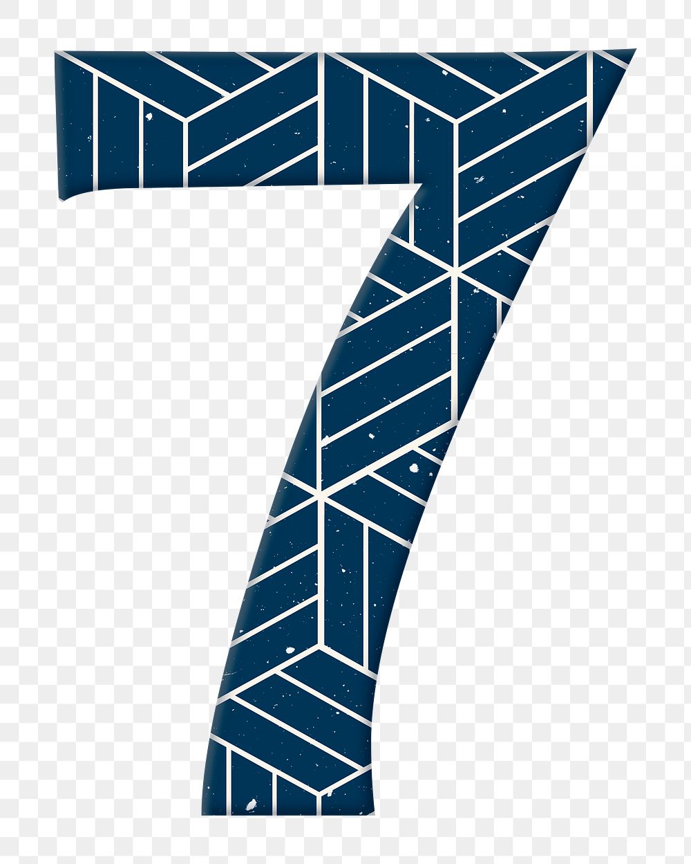 Geometric pattern seven png Japanese | Free PNG Sticker - rawpixel