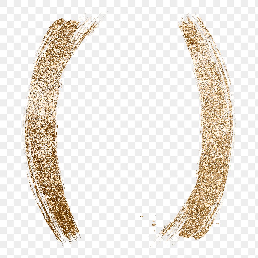 Transparent glitter gold bracket symbol | Free PNG Sticker - rawpixel