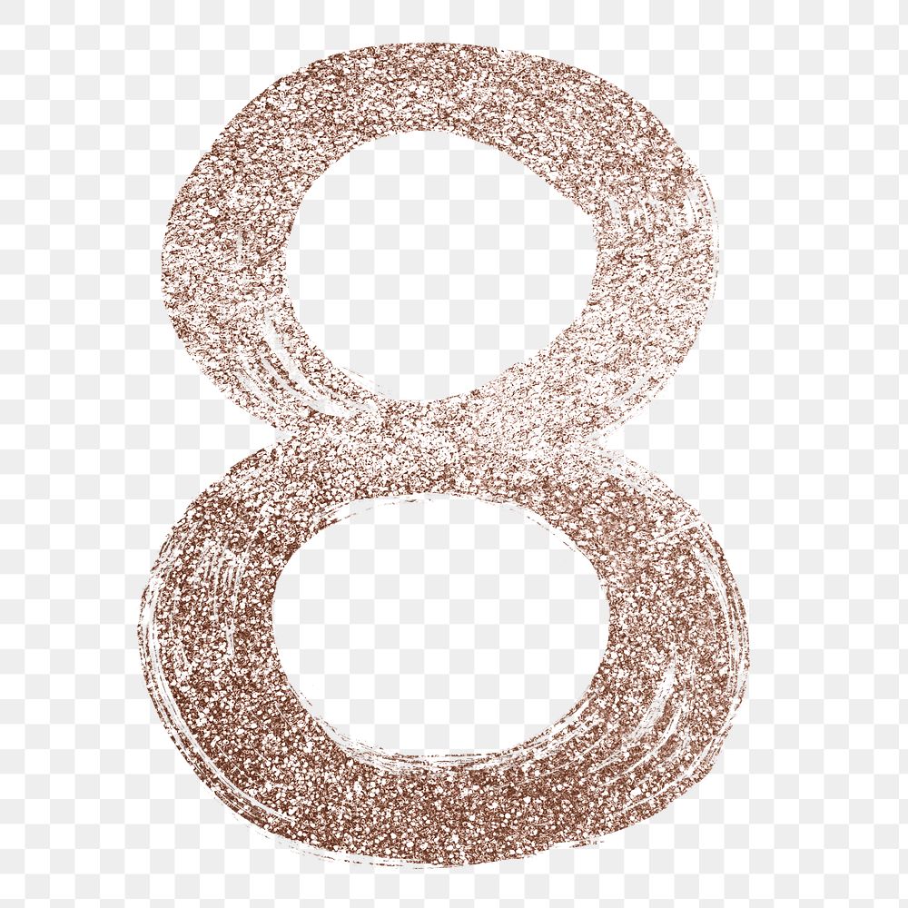 Painted 8 number png rose | Premium PNG Sticker - rawpixel