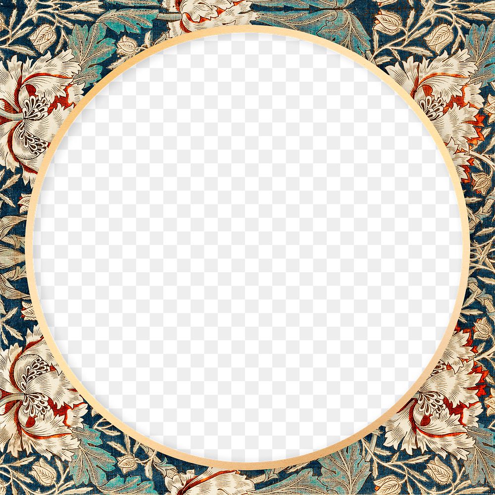 Gold frame png Boho fabric | Premium PNG - rawpixel