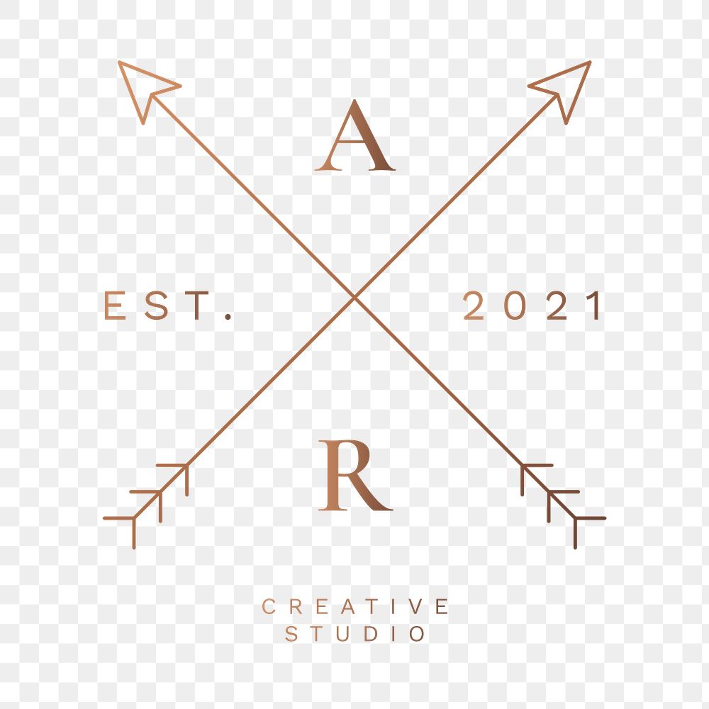 Simple png logo, tribal copper | Free PNG Sticker - rawpixel