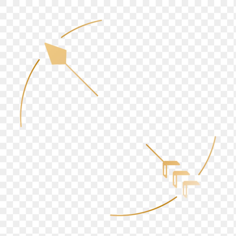 Gold arrow png logo element, | Free PNG - rawpixel