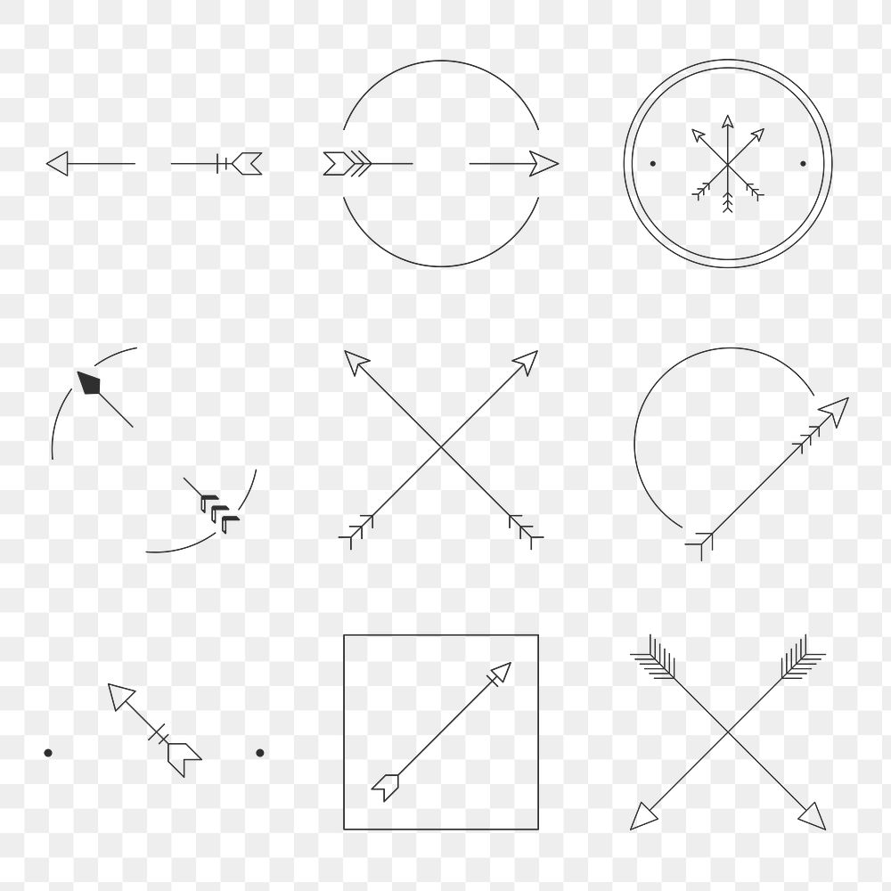 Boho arrow png sticker, minimal | Premium PNG - rawpixel