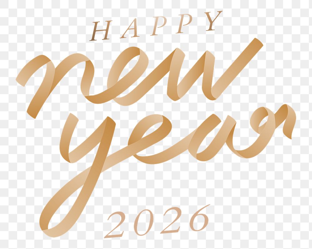 Happy new year 2026 png | Free PNG Sticker - rawpixel