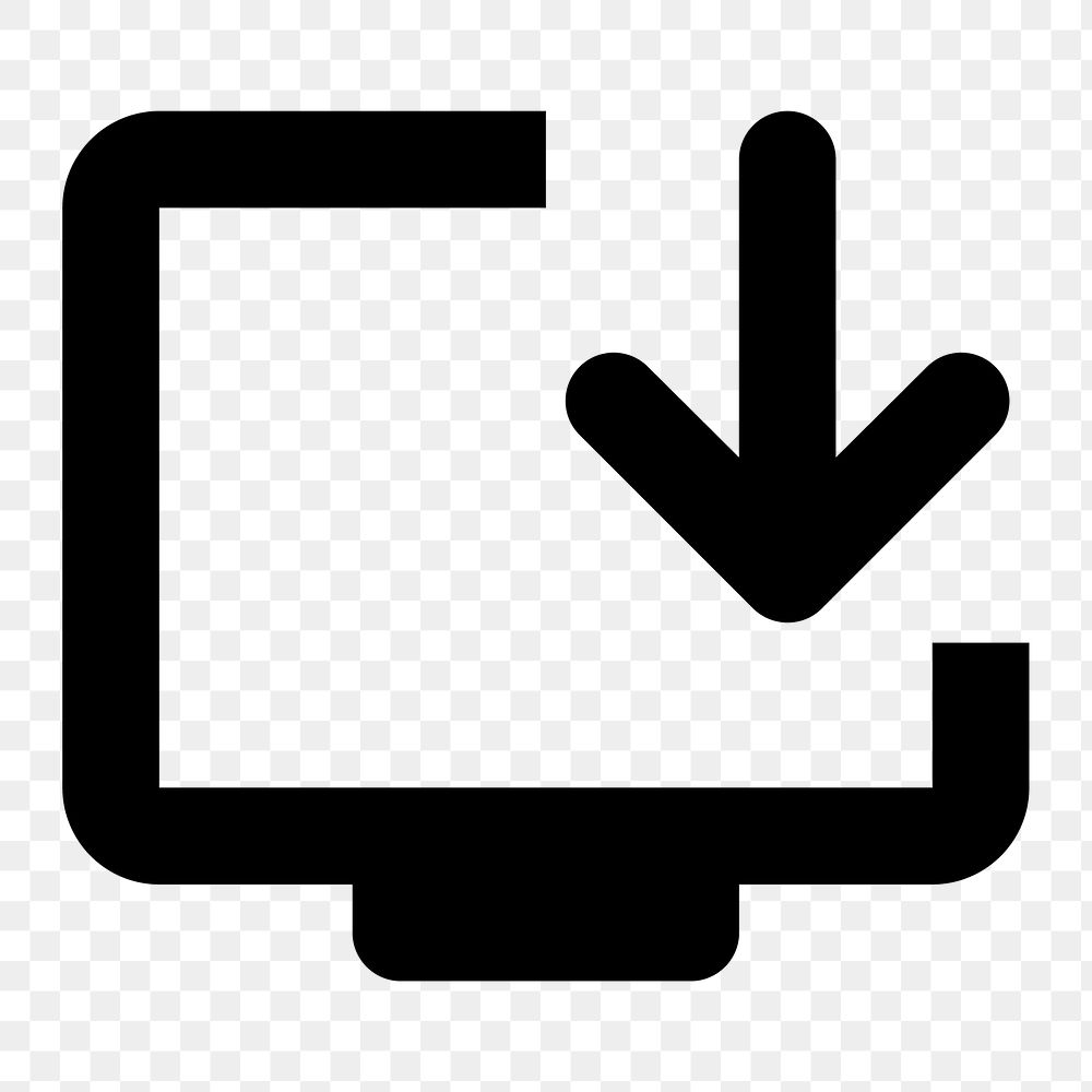 Install Desktop png, action icon, | Free Icons - rawpixel