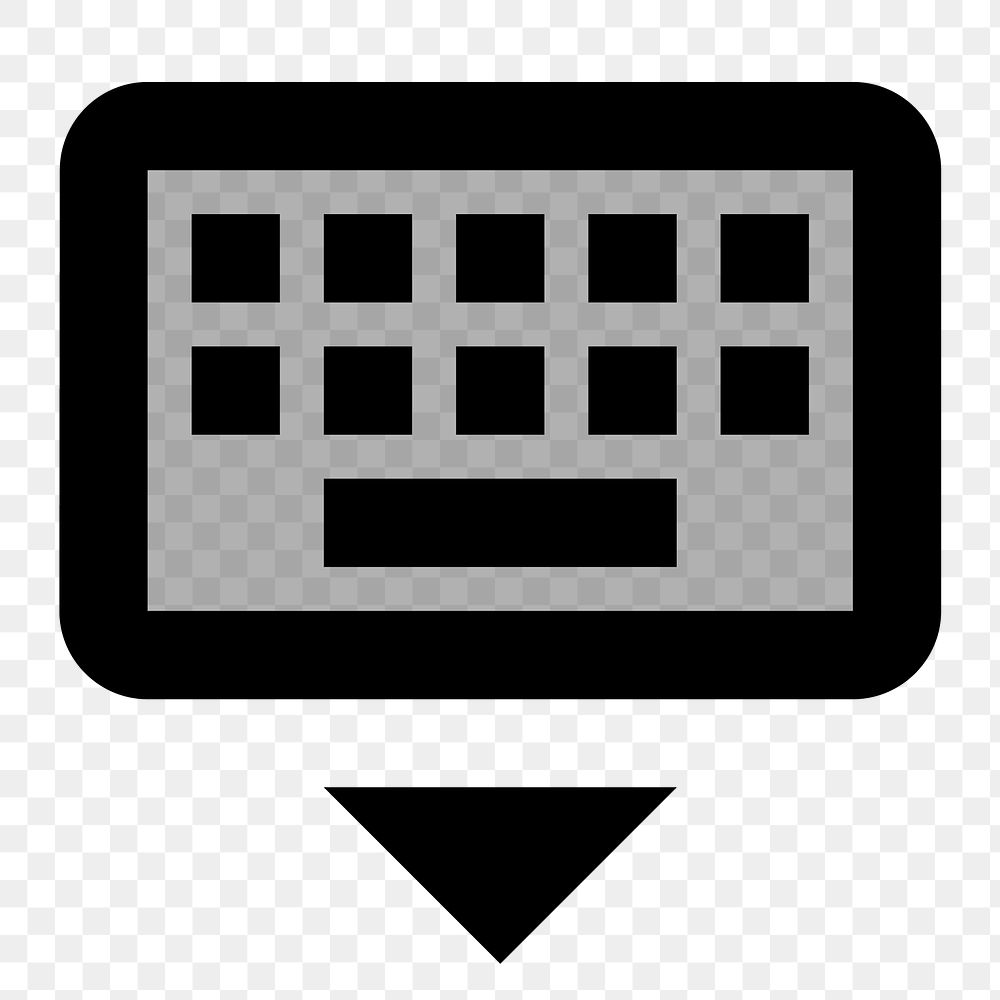 Keyboard Hide PNG, hardware icon, | Premium Icons - rawpixel