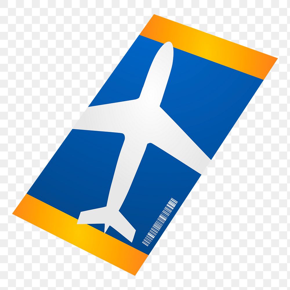 Flight ticket png sticker, transparent | Free PNG - rawpixel