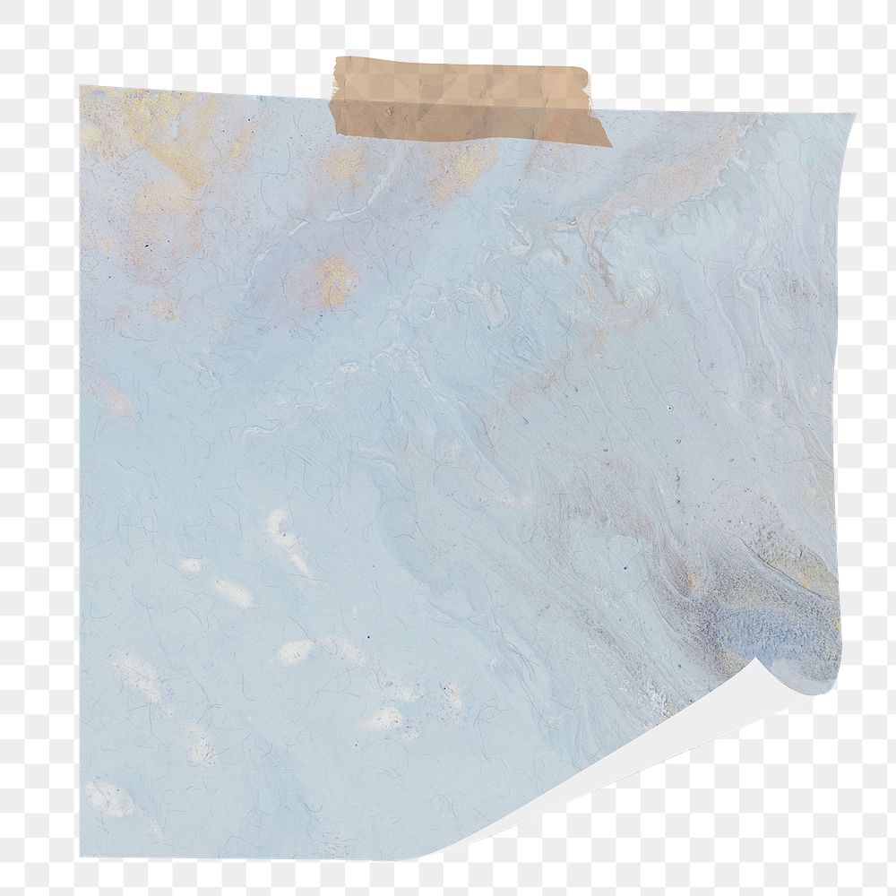 Notepad png with blue watercolor | Free PNG Sticker - rawpixel