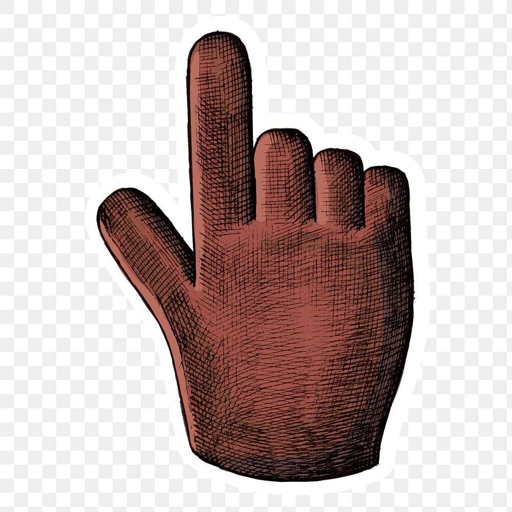Png red hand cartoon icon | Premium PNG Sticker - rawpixel