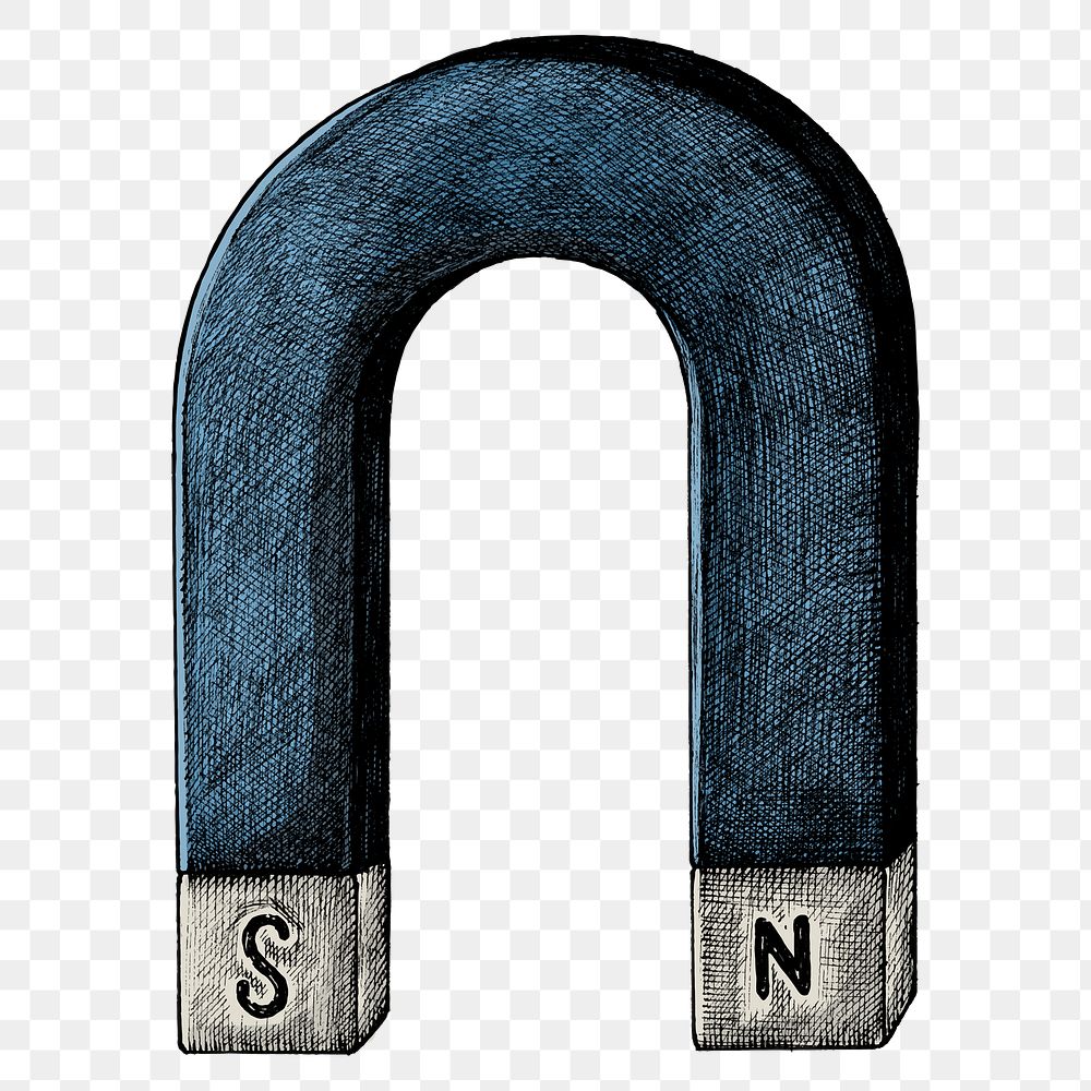 Png blue magnet cartoon clipart | Premium PNG Sticker - rawpixel