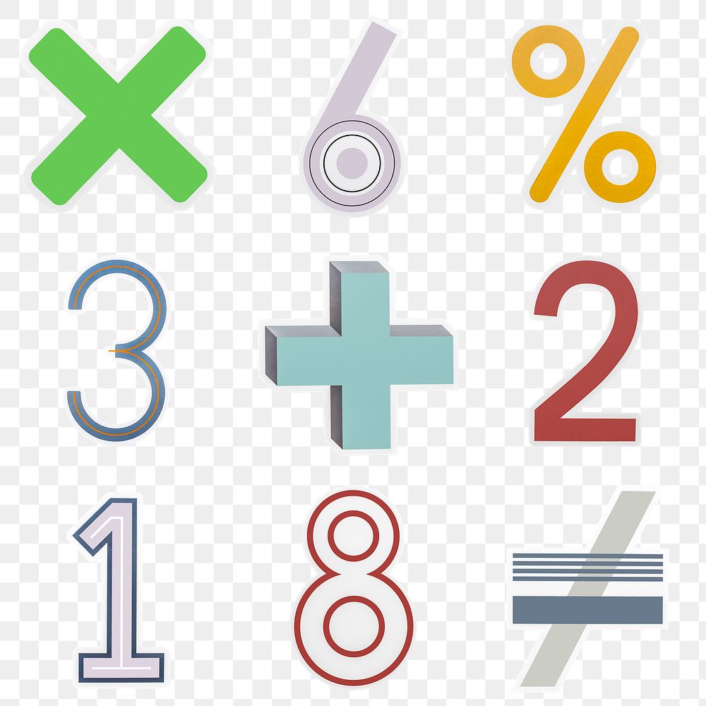 Mathematical signs and formula icons | Premium PNG - rawpixel