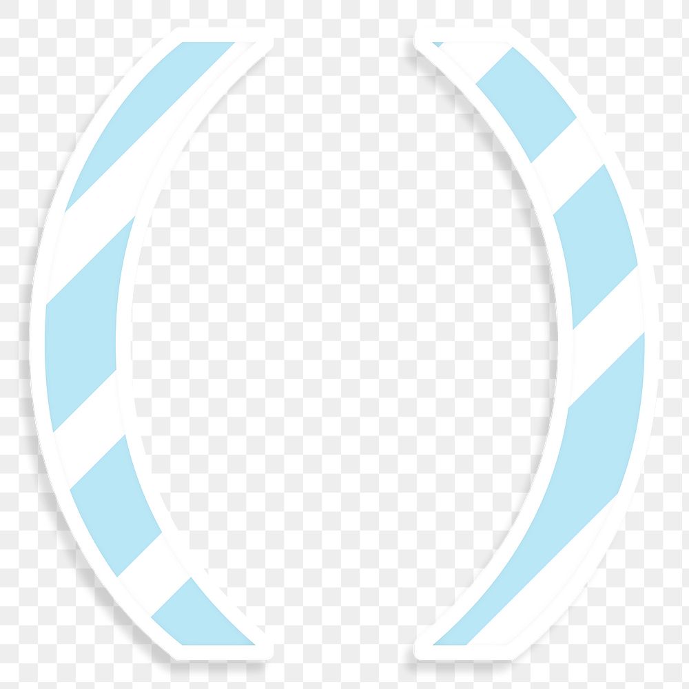 Parentheses mark font png stripe | Premium PNG Sticker - rawpixel