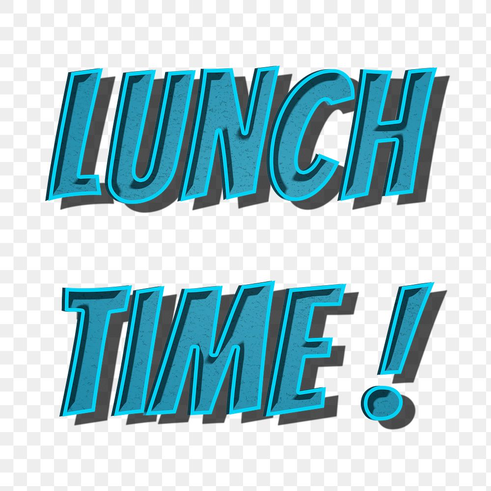 Lunch time! png retro style | Premium PNG - rawpixel