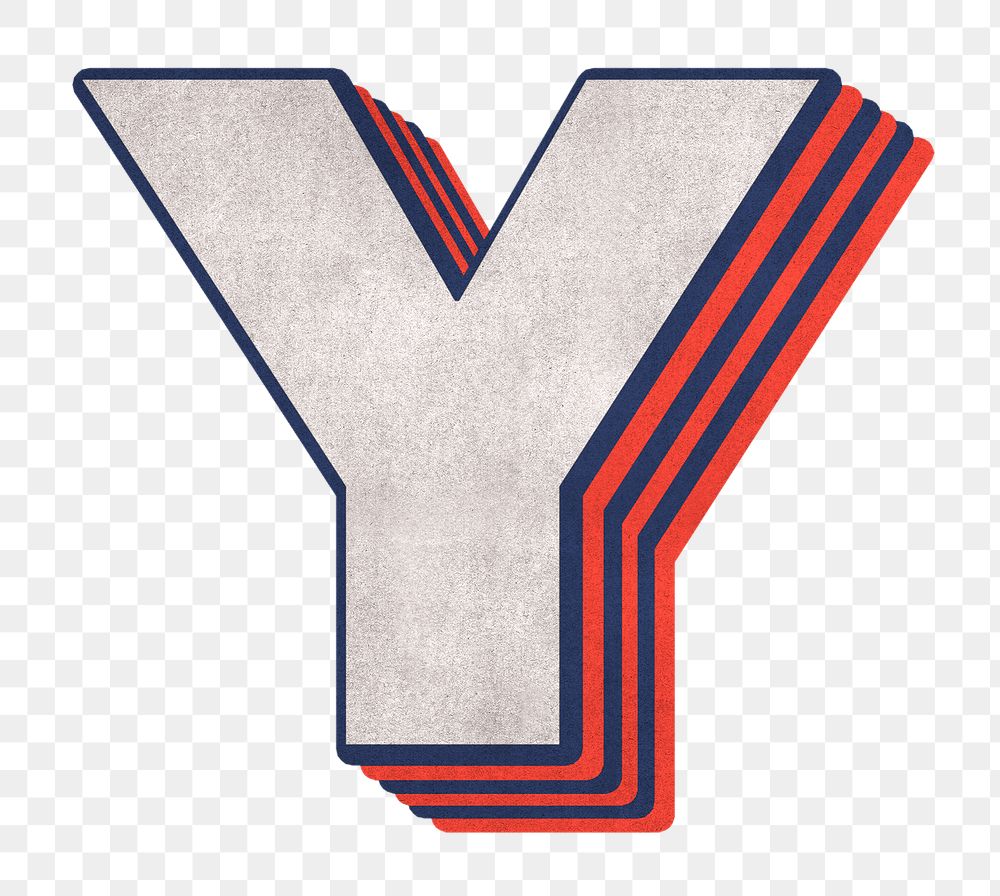 Y alphabet layered effect png | Premium PNG Sticker - rawpixel