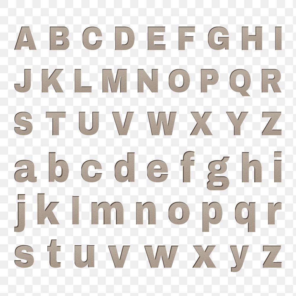 Paper cut alphabet set png | Premium PNG - rawpixel