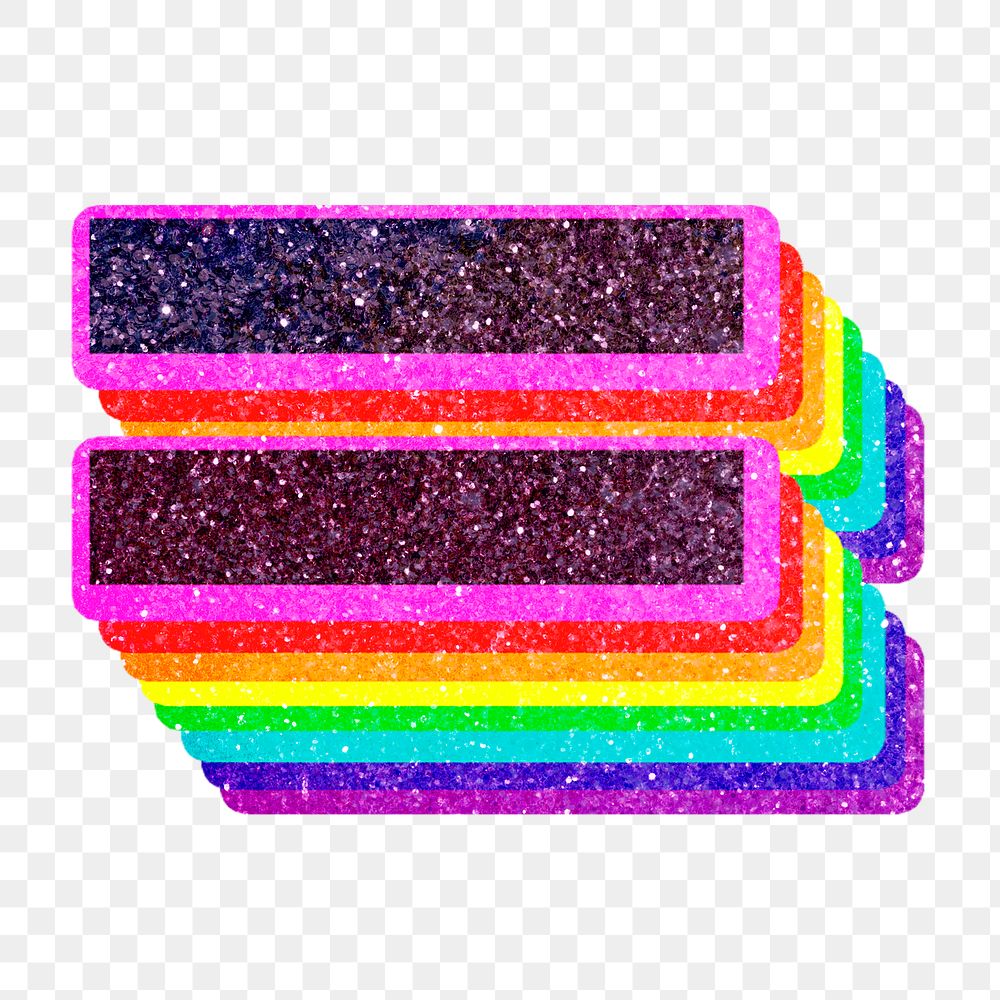 Png equals sign rainbow 3d | Premium PNG Sticker - rawpixel