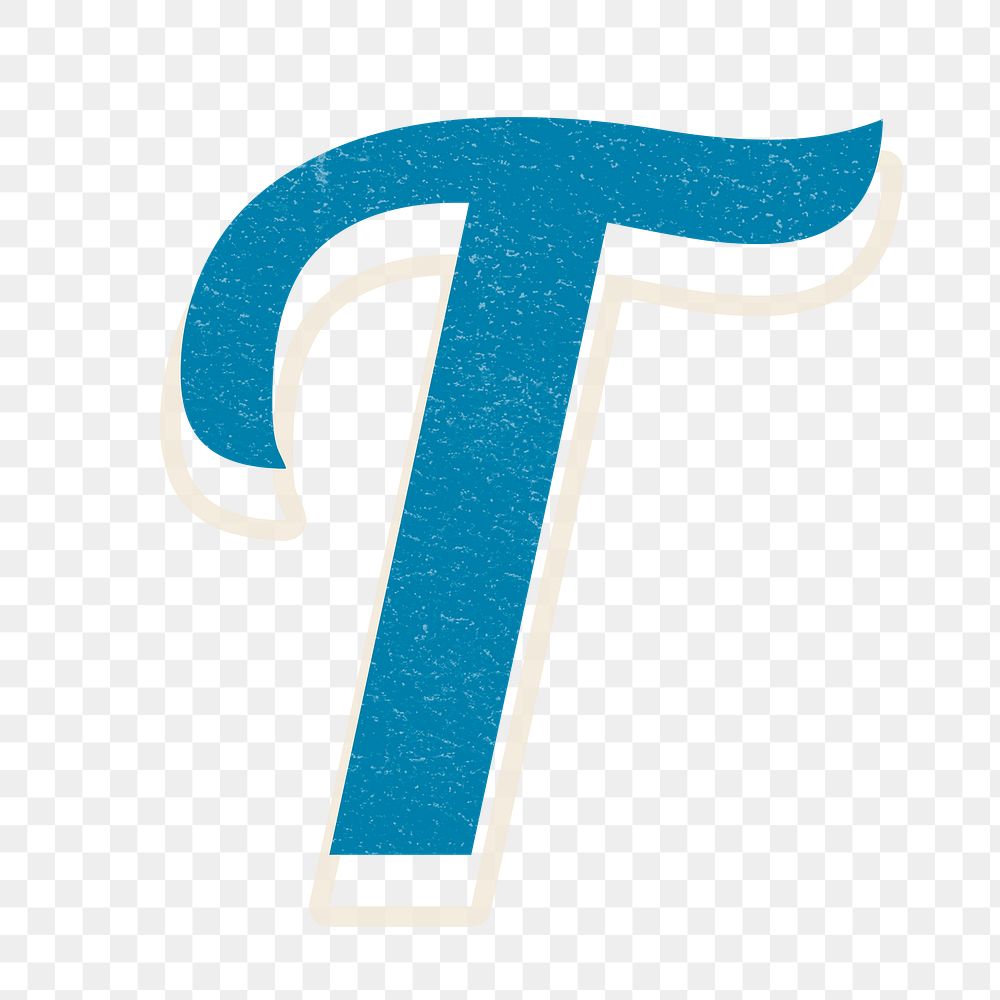 Letter T png alphabet lettering | Premium PNG Sticker - rawpixel