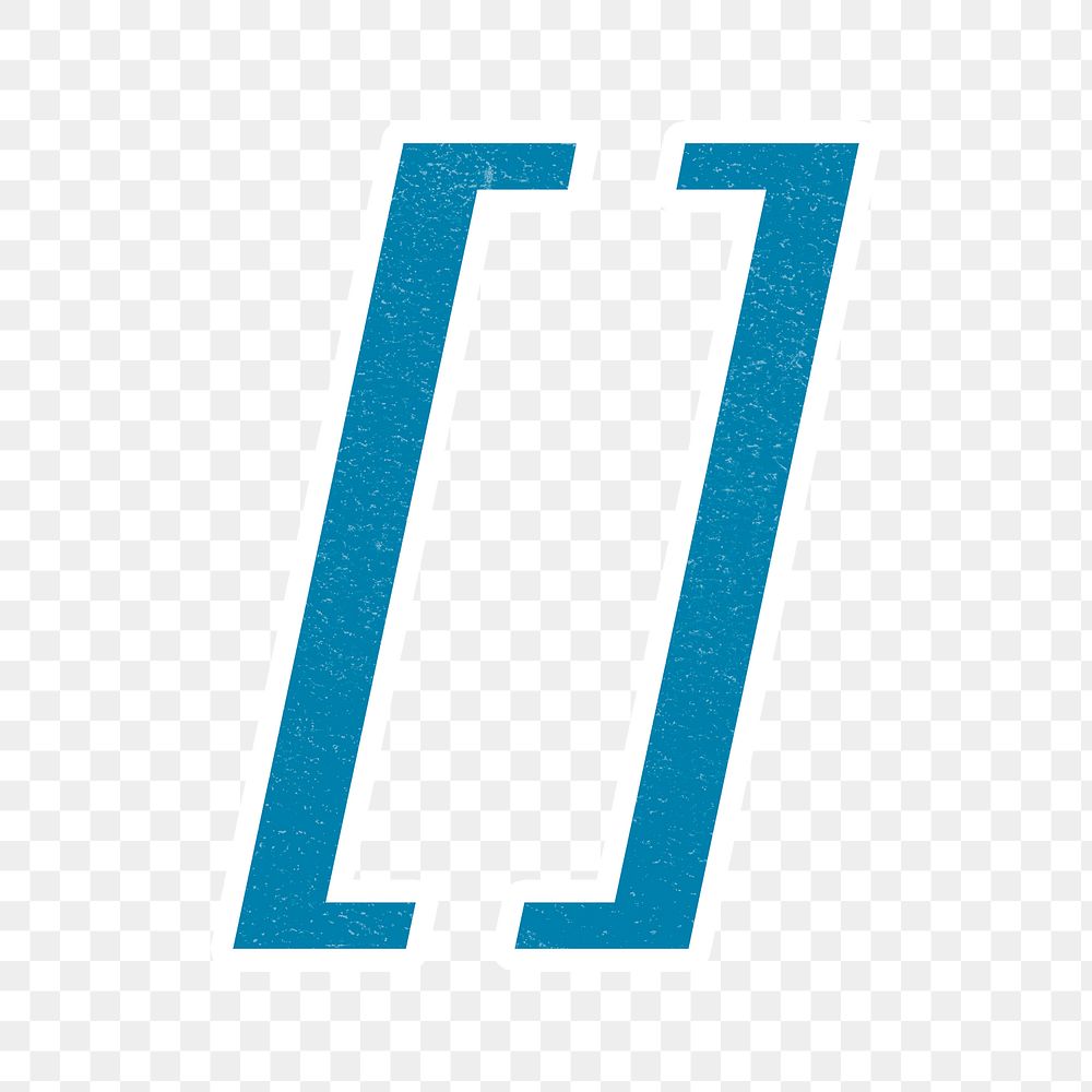 [] Square brackets sign png | Premium PNG Sticker - rawpixel