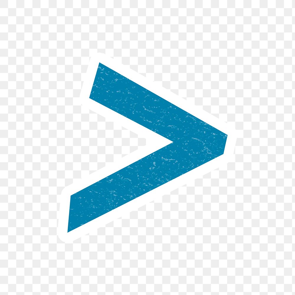> Greater than sign png | Premium PNG Sticker - rawpixel