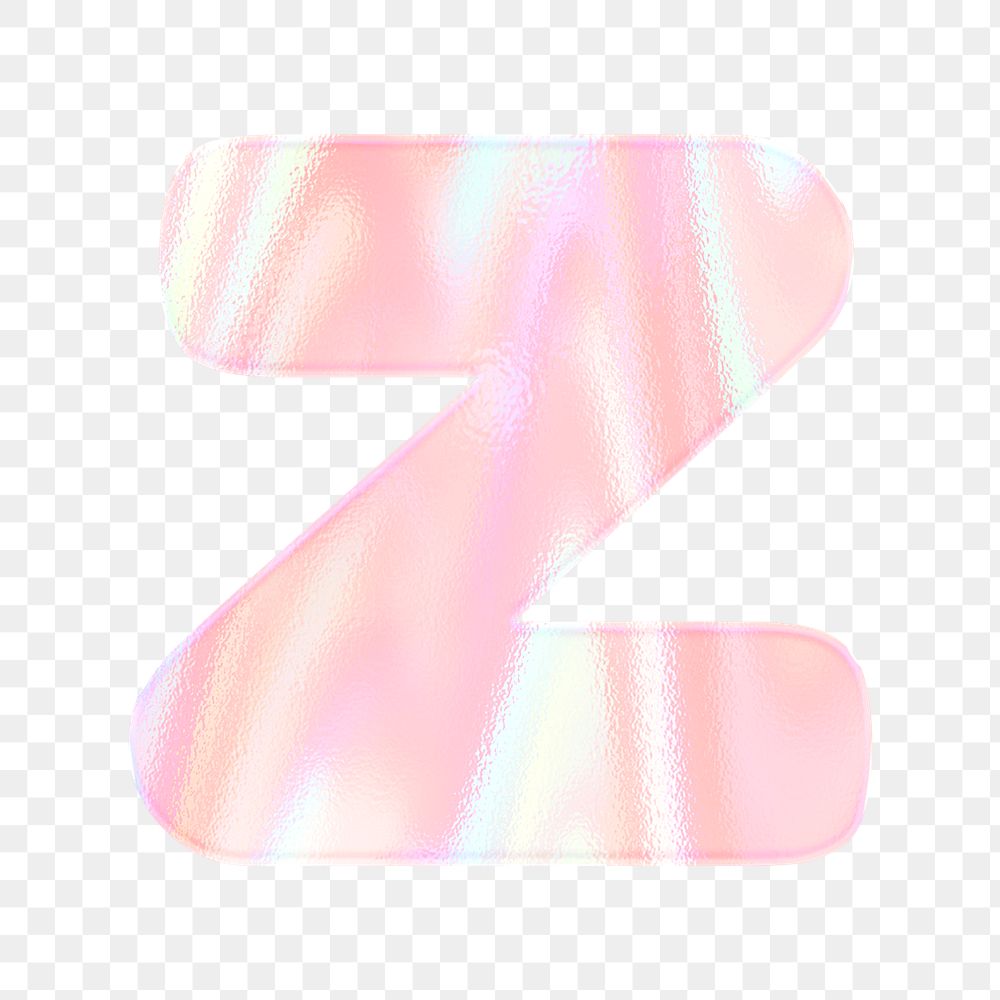 Holographic pastel z sticker png | Premium PNG Sticker - rawpixel