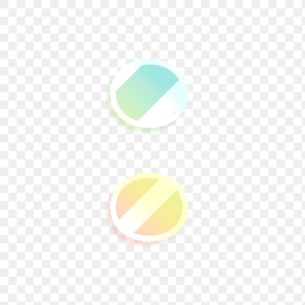 Png colon sign rainbow gradient | Premium PNG Sticker - rawpixel