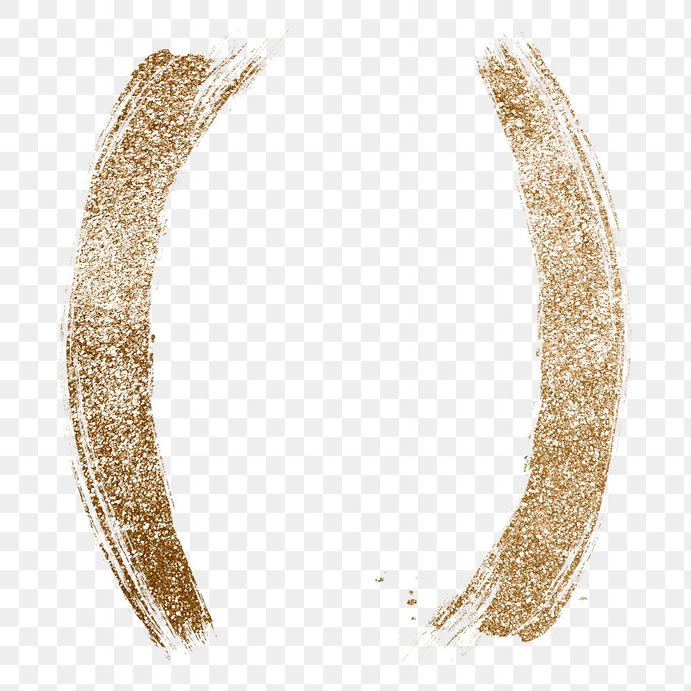 Transparent glitter gold bracket symbol | Free PNG Sticker - rawpixel