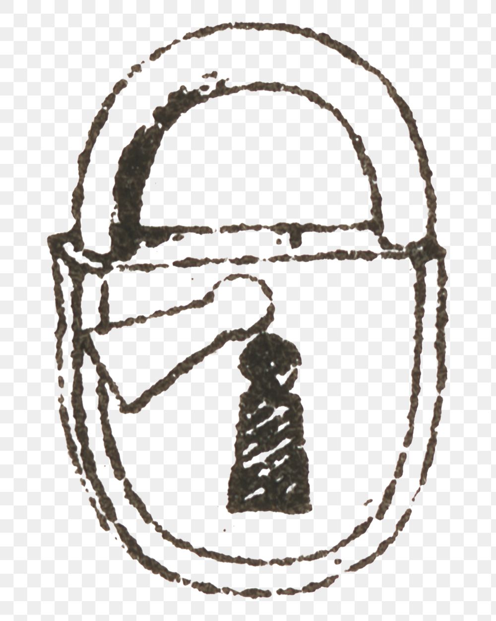 PNG old lock hand drawn | Premium PNG Sticker - rawpixel