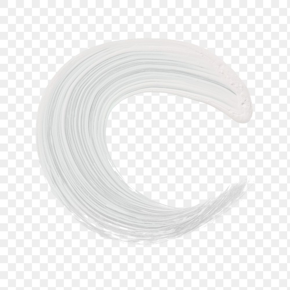 White acrylic brush stroke transparent | Premium PNG Sticker - rawpixel