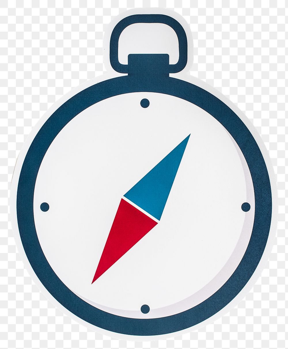 Compass navigation dial paper craft | Premium PNG Sticker - rawpixel
