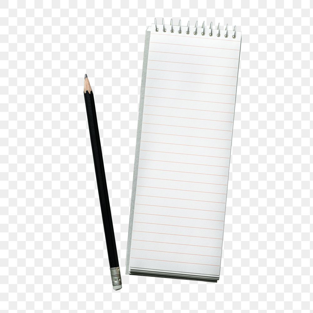 White notebook pencil transparent png | Premium PNG - rawpixel
