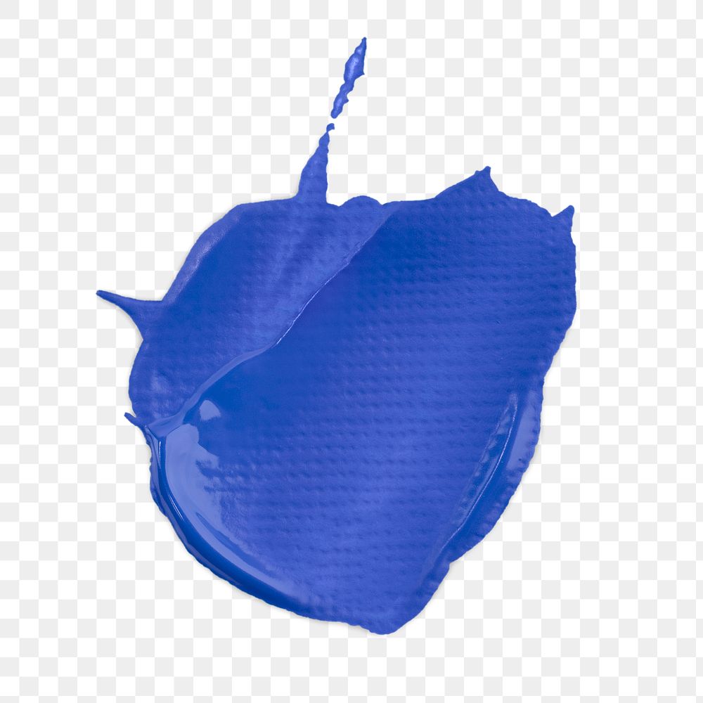 Blue paint smudge textured png | Premium PNG Sticker - rawpixel