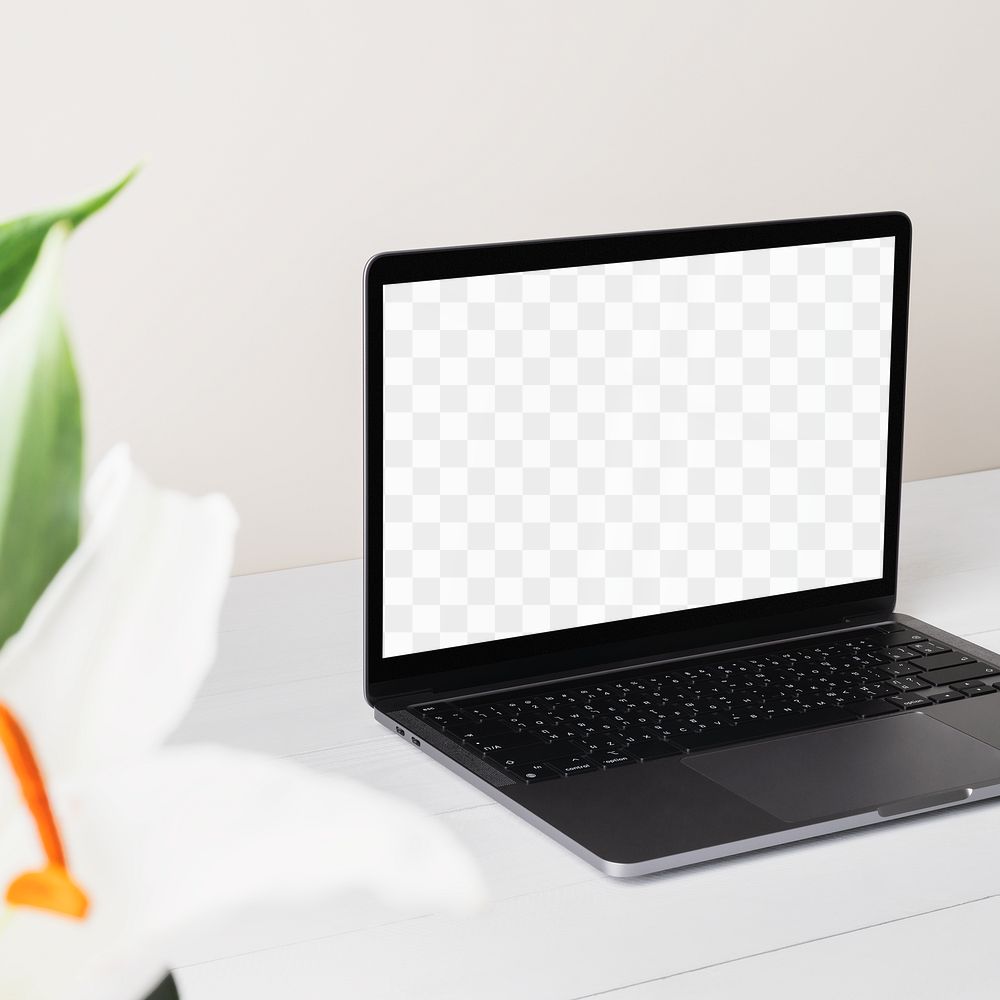 Laptop transparent screen png mockup, | Premium PNG - rawpixel