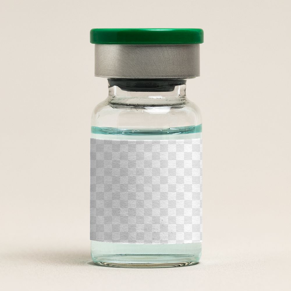 Png vial label mockup injection | Free PNG - rawpixel